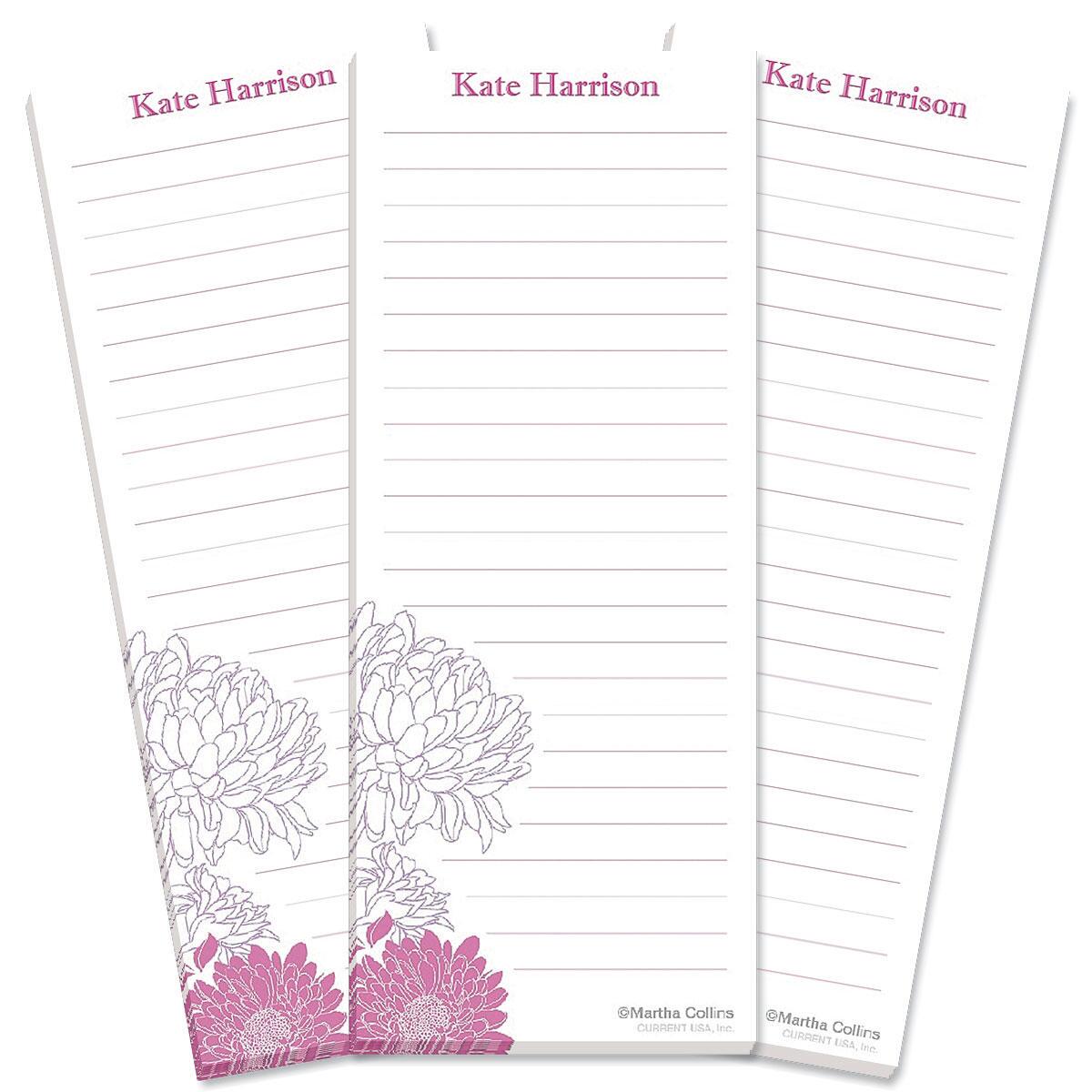 Flora Lined Shopping List Pads | Current Catalog