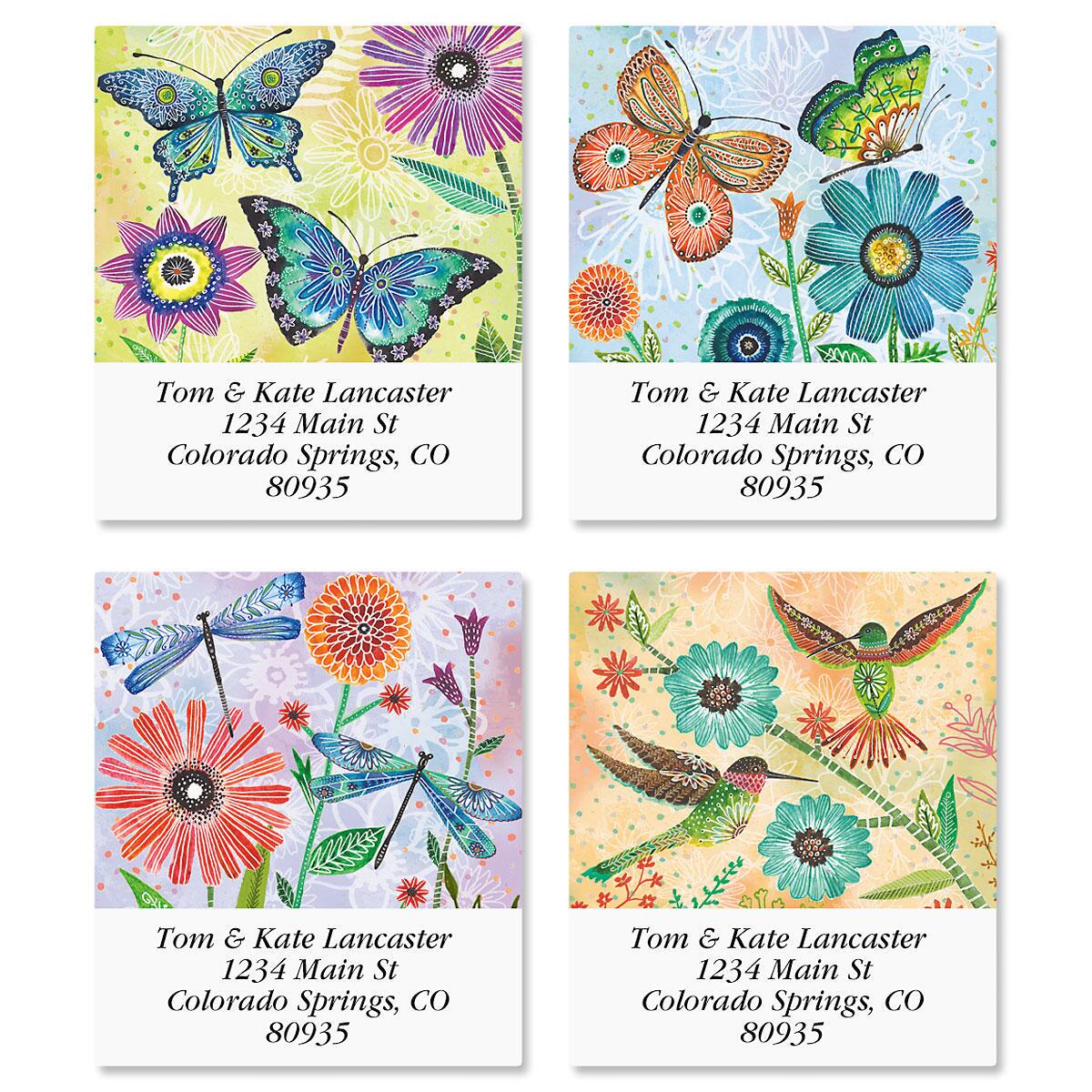 Floral Flight Select Address Labels (4 Designs) Y2359 | Current Catalog
