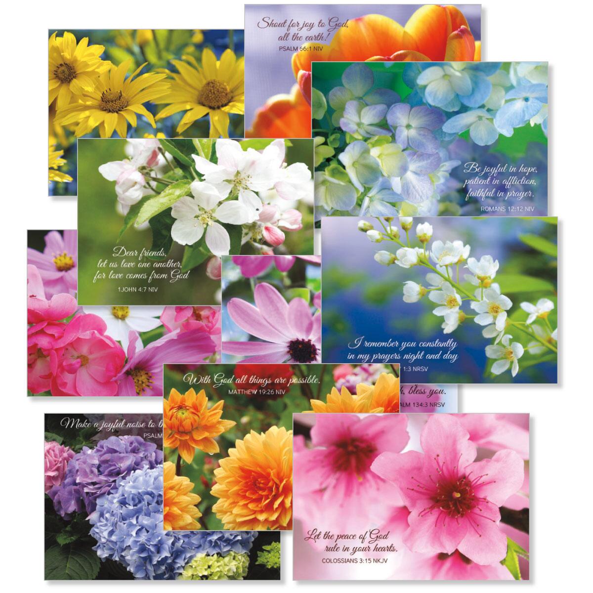 Floral Photo Faith Note Cards with Scripture | Current Catalog