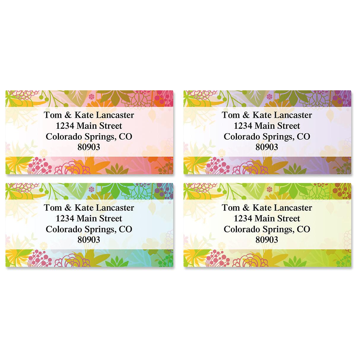 Floret Border Address Labels | Current Catalog