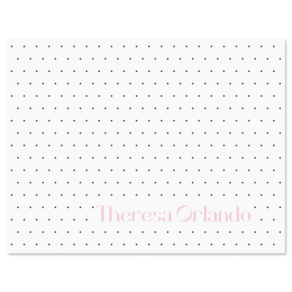 Polka Dots Personalized Notecards by FineStationery | Current Catalog