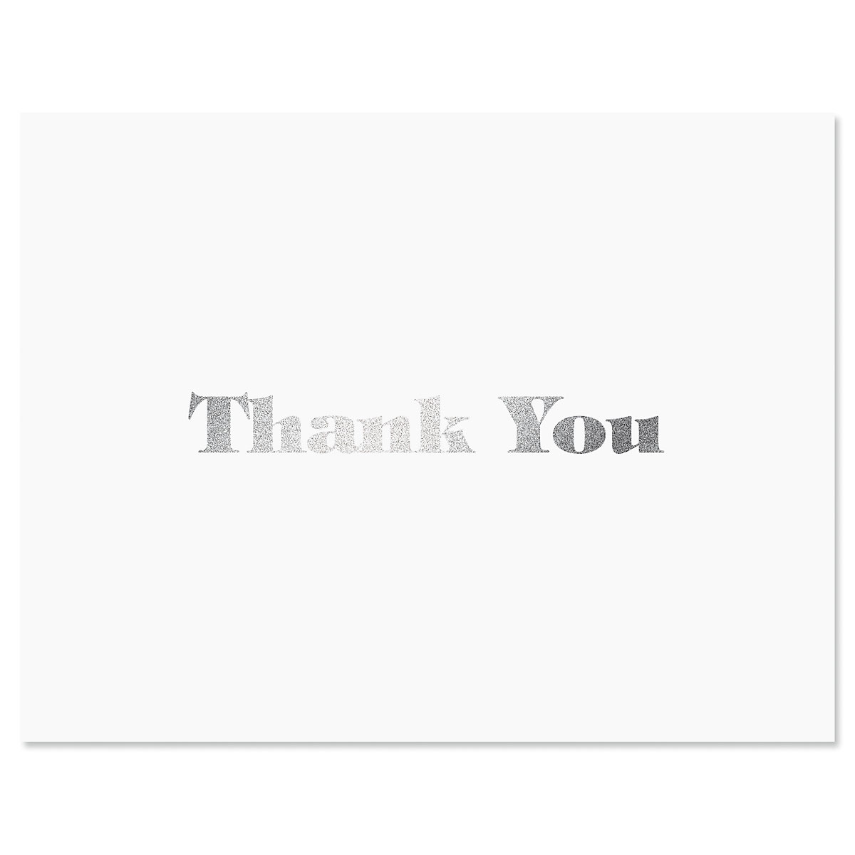 Silver Foil Thank You Note Cards | Current Catalog