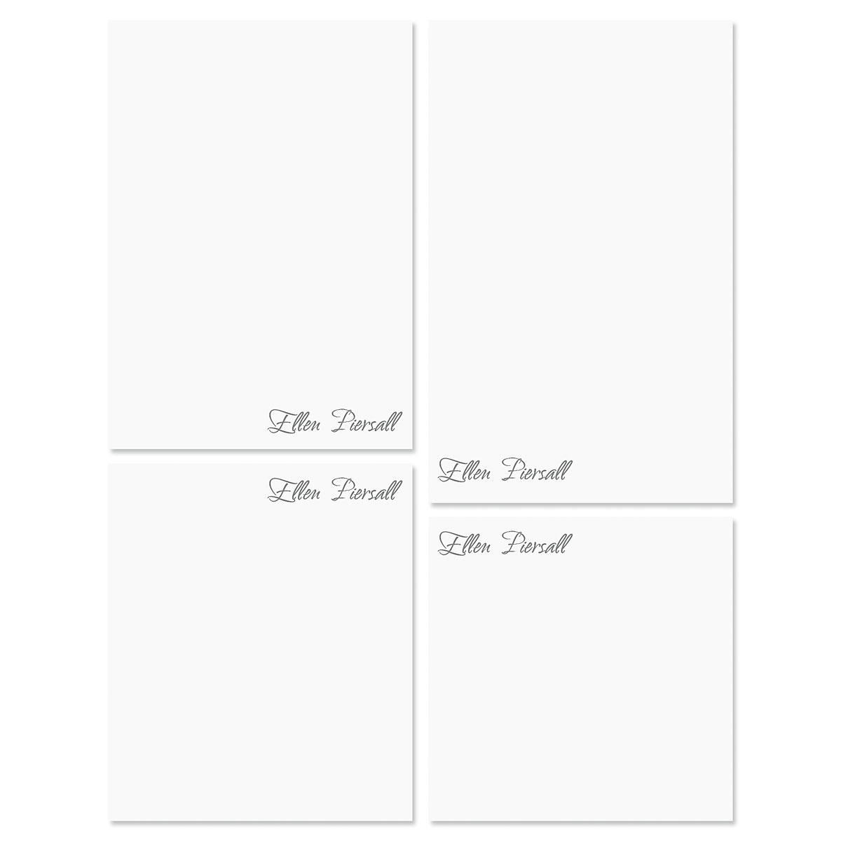 Calligraphy Personalized Notepad Set | Current Catalog