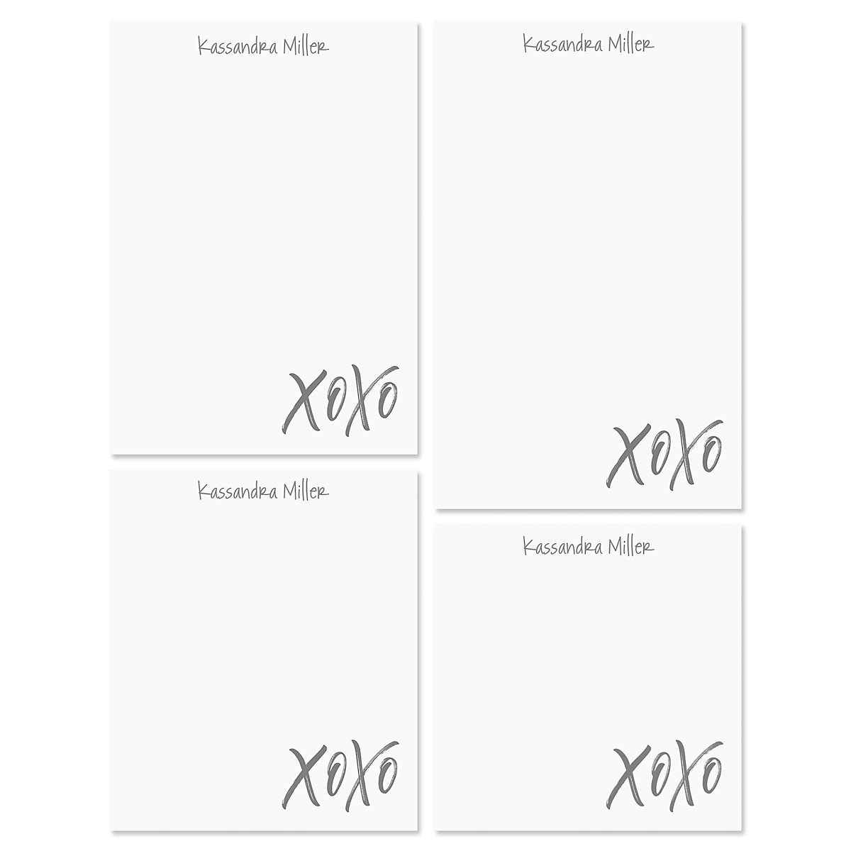 XOXO Personalized Notepad Set by FineStationery | Current Catalog