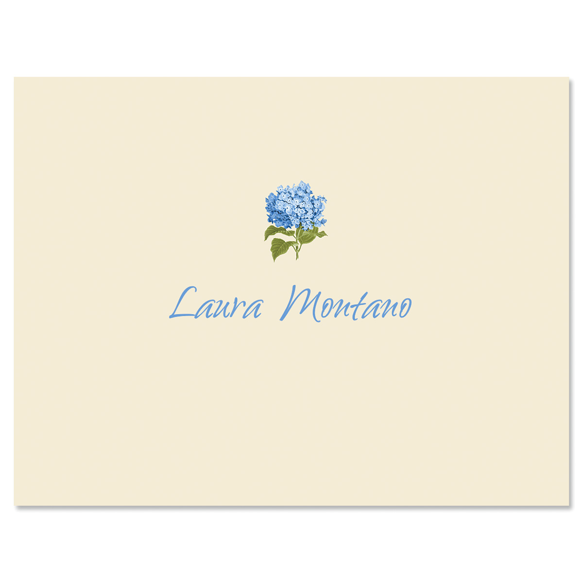 Hydrangea Personalized Notecards by FineStationery | Current Catalog