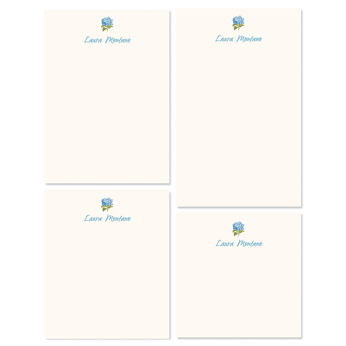 Hydrangea Personalized Notepad Set | Current Catalog