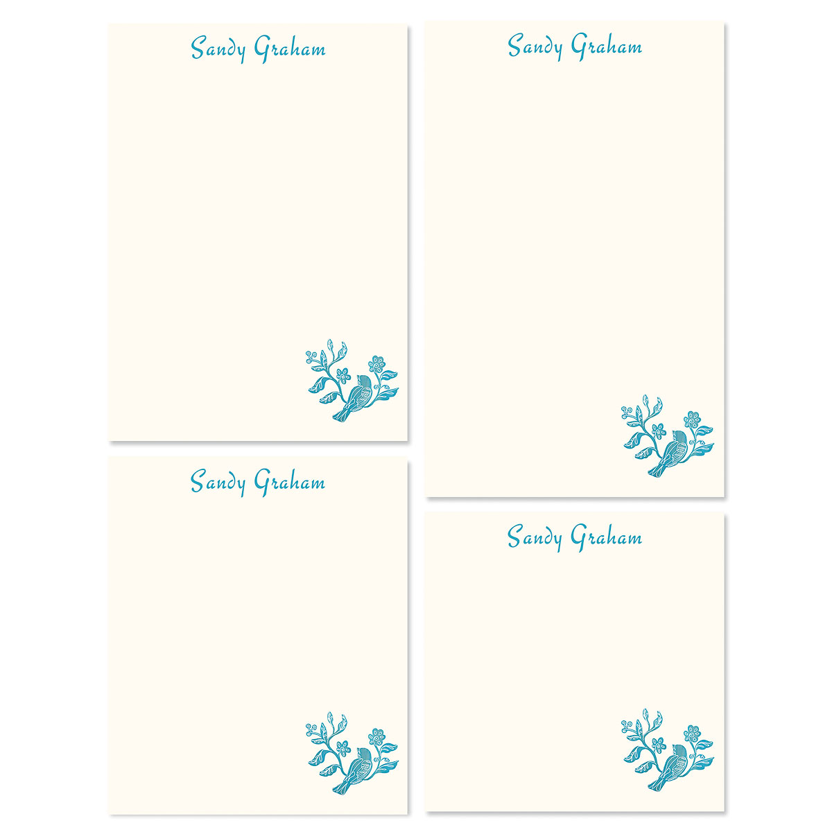 Bluebird Personalized Notepad Set | Current Catalog