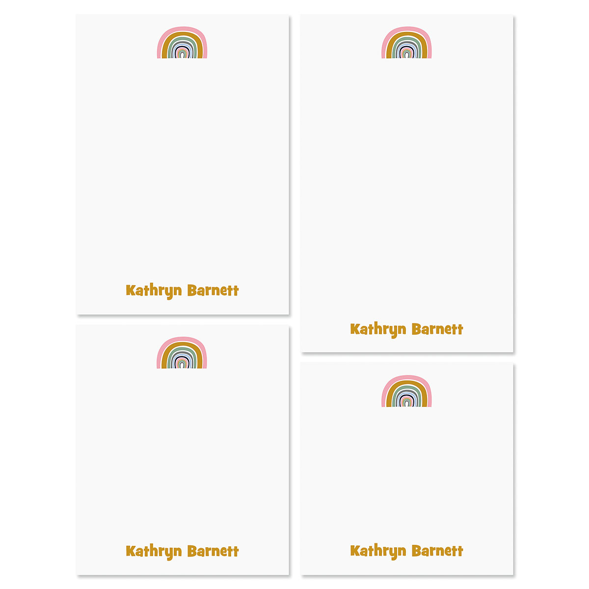 Rainbow Shine Personalized Notepad Set FS50038 | Current Catalog