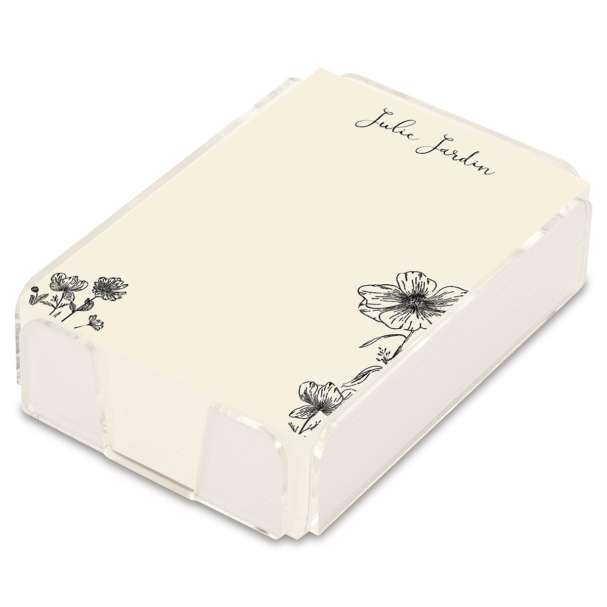 Floral Corners Personalized Notes in a Tray | Current Catalog
