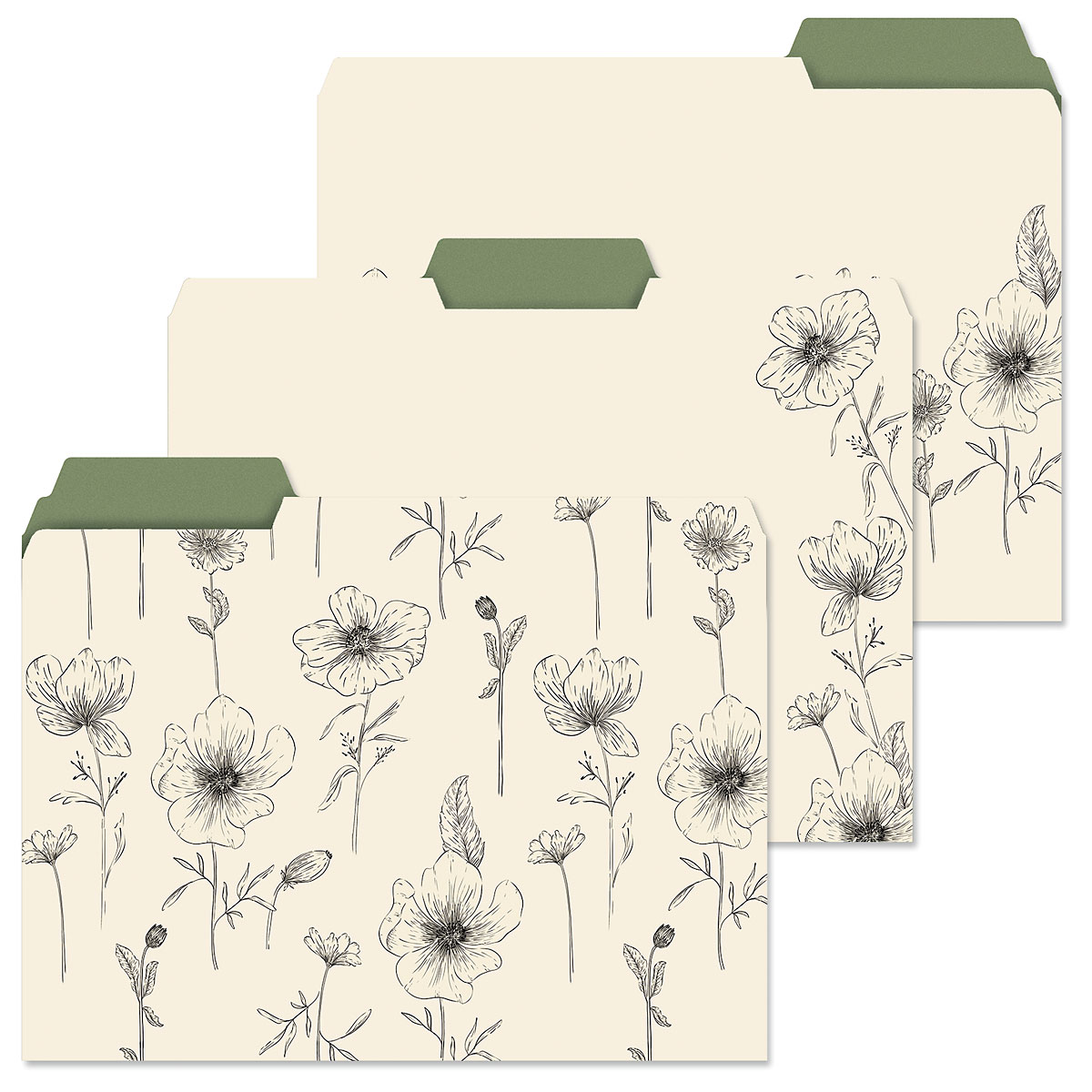Floral Corners File Folders | Current Catalog