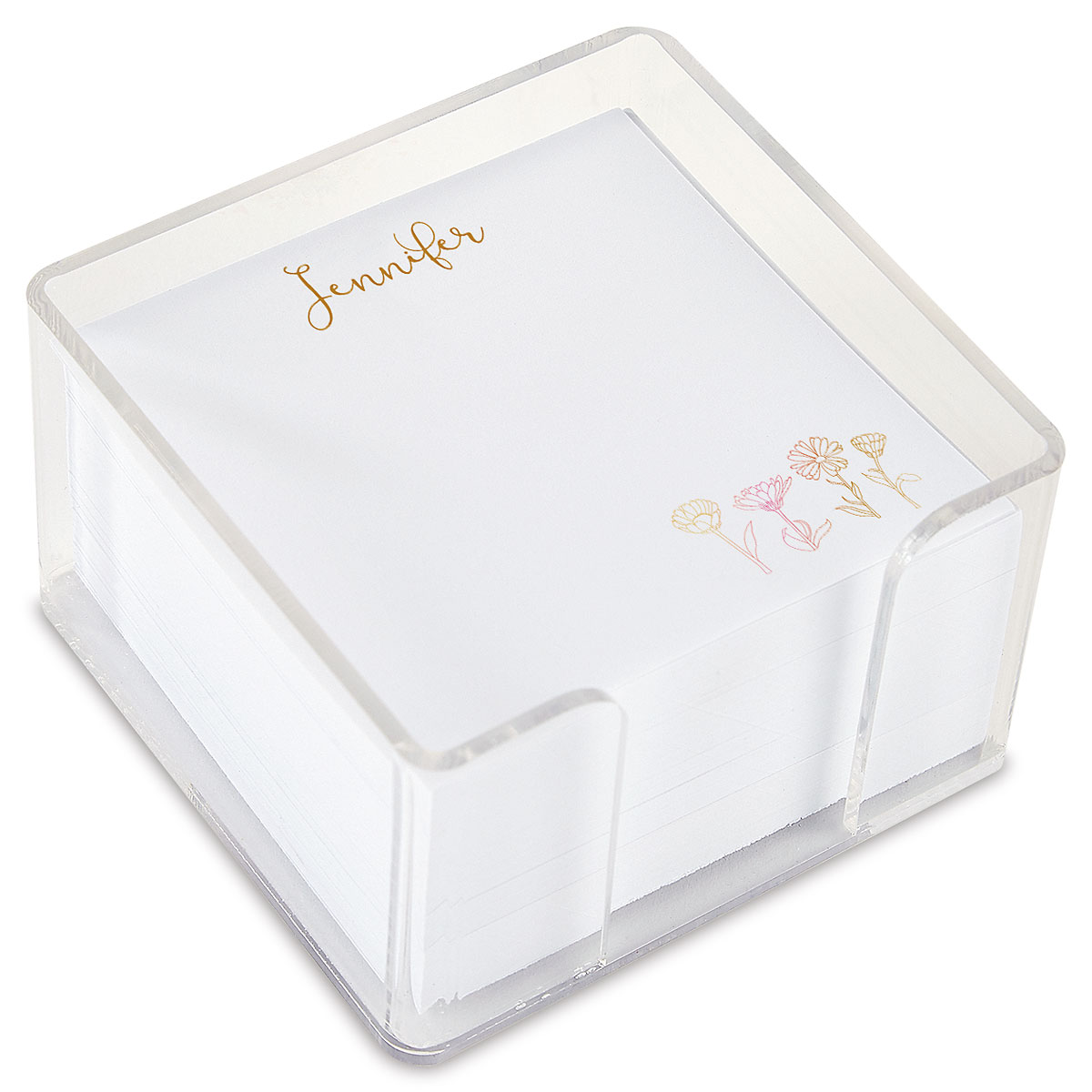Daisy Path Personalized Note Sheets in a Cube | Current Catalog