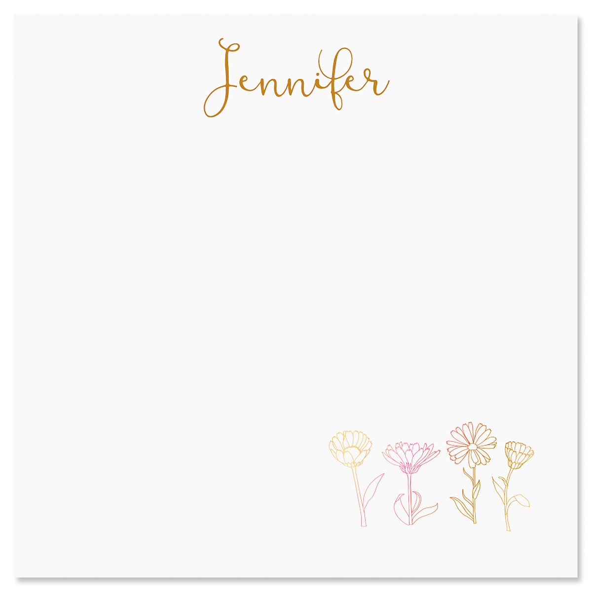 Daisy Path Personalized Note Sheets in a Cube Refill | Current Catalog