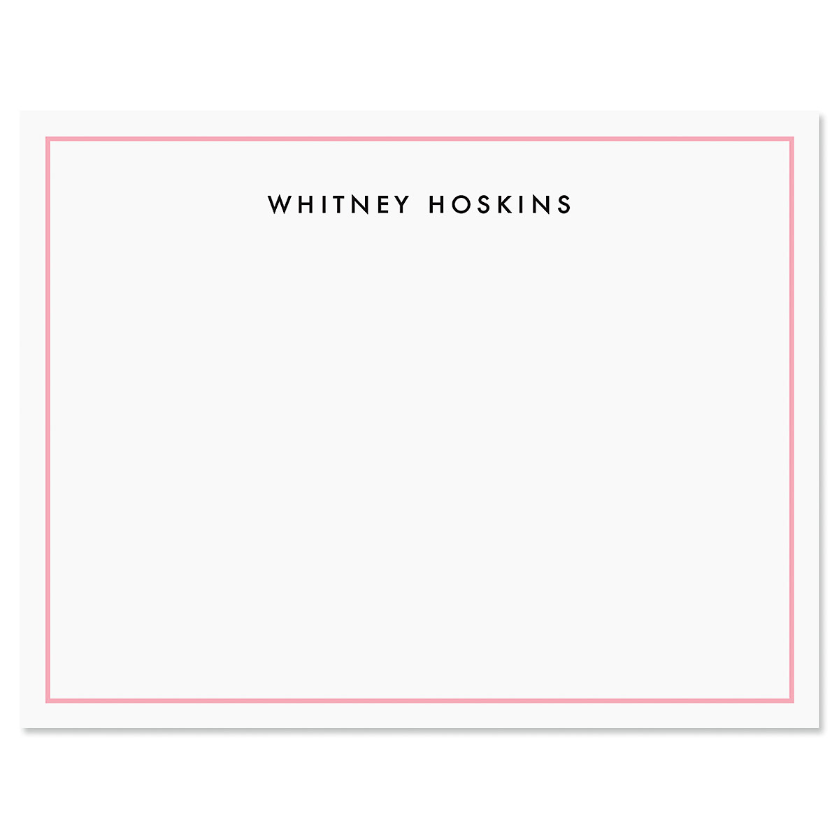 Simple Border Personalized Correspondence Cards by FineStationery ...