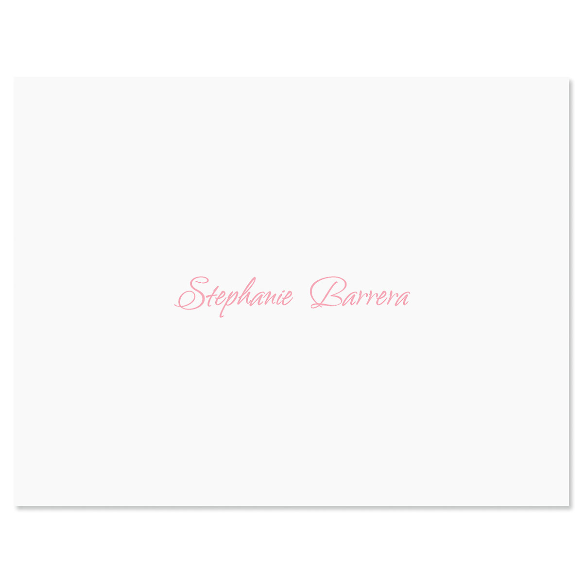 Calligraphy Name Personalized Note Cards by FineStationery | Current ...