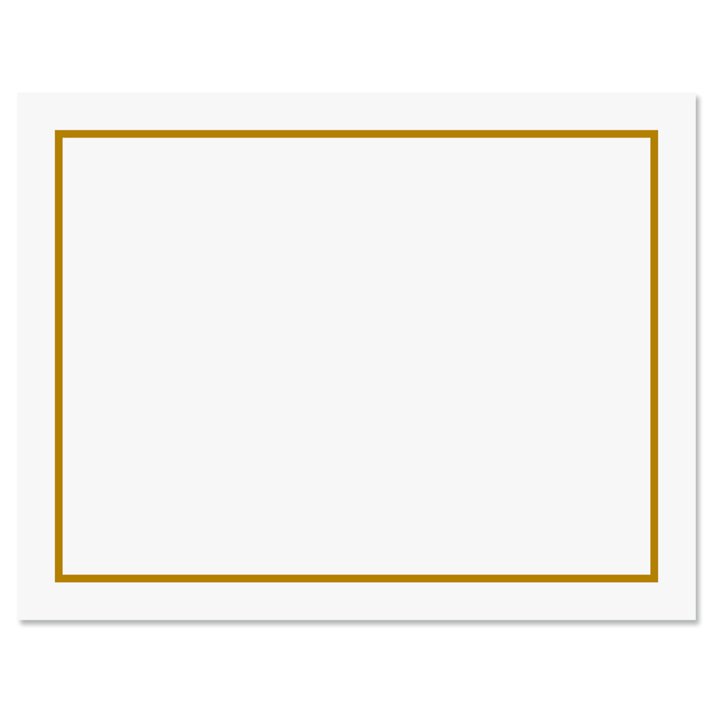 Mustard Border Initials with Mustard Ink Correspondence Cards | Current ...