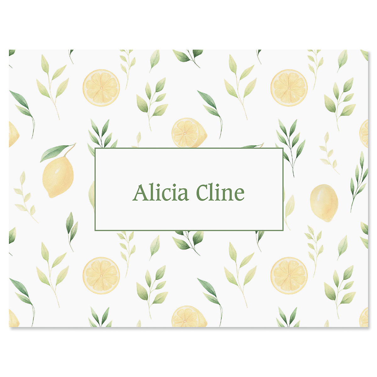 Citrus Field Personalized Notepad by FineStationery | Current Catalog