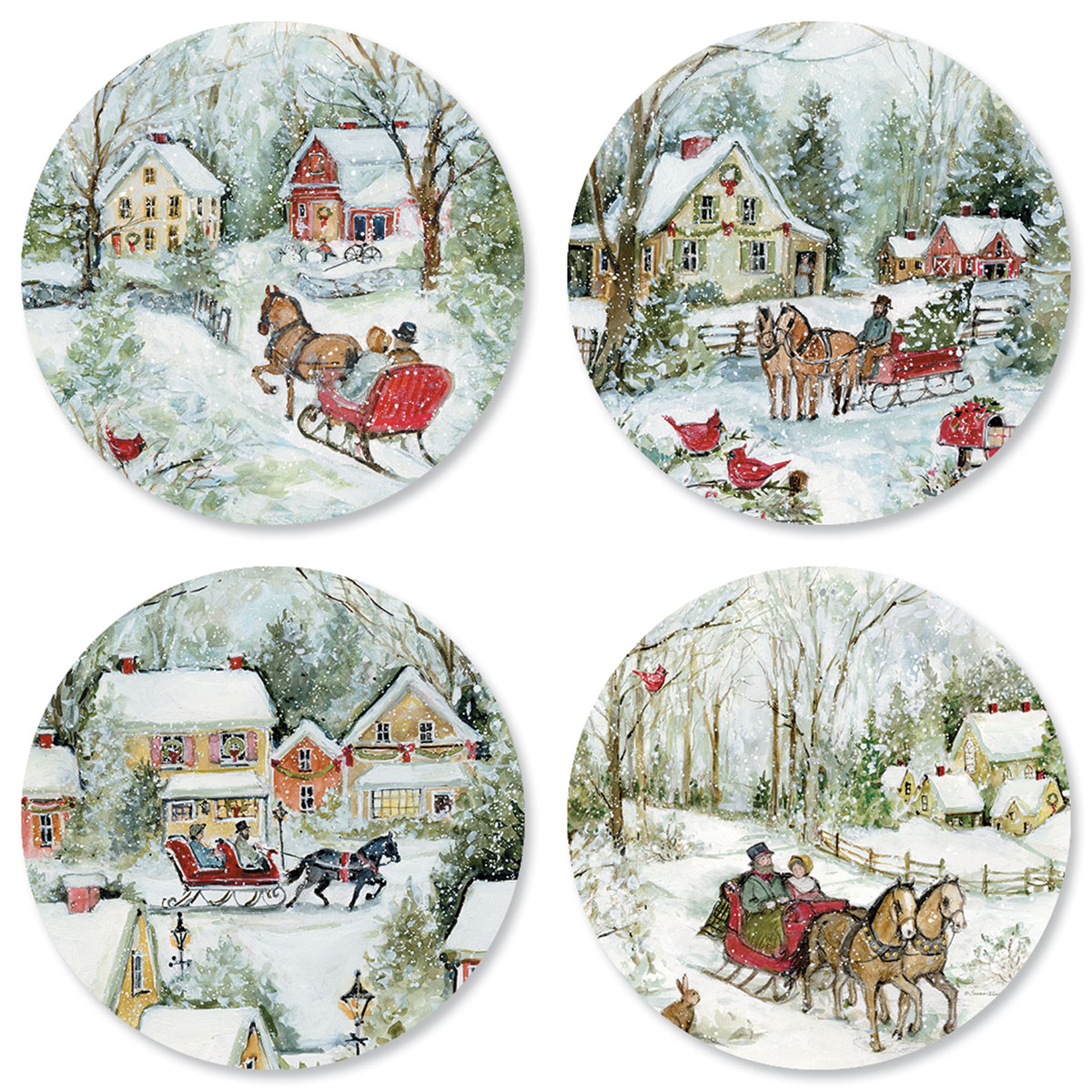 Sleigh Ride Christmas Envelope Seals | Current Catalog