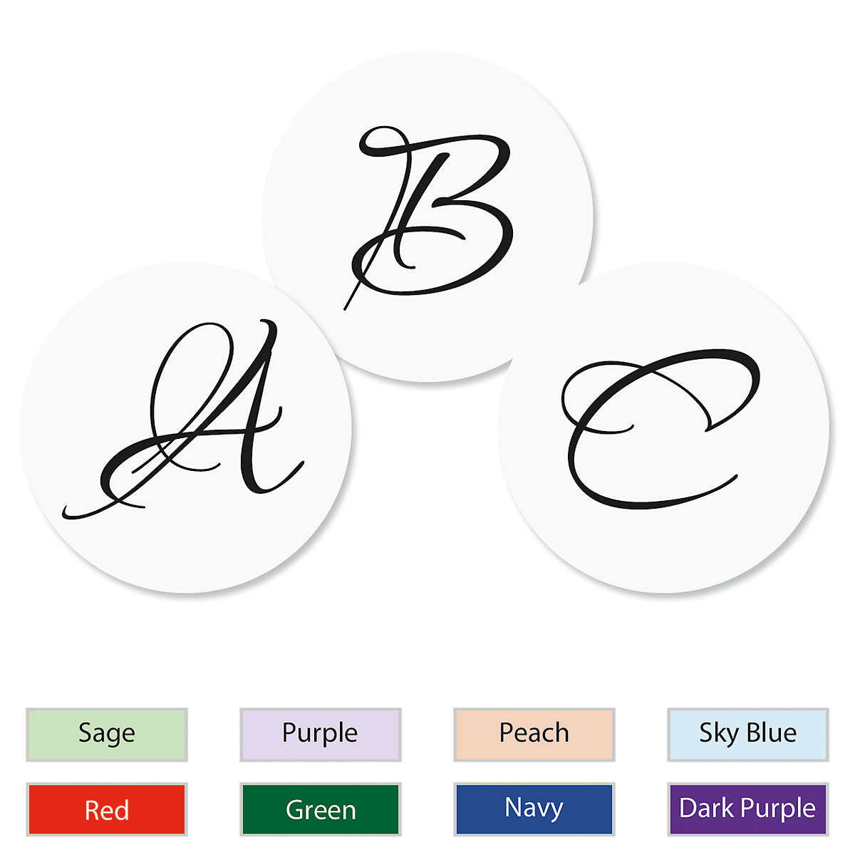 Brush Initial Envelope Seals | Current Catalog