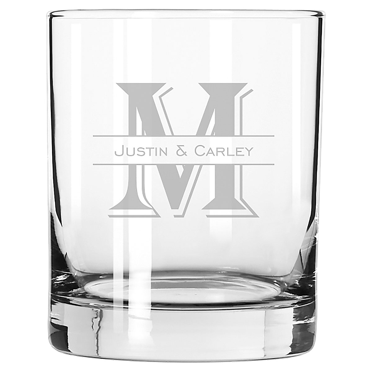 Double Old Fashion Glass - Names Initial | Current Catalog