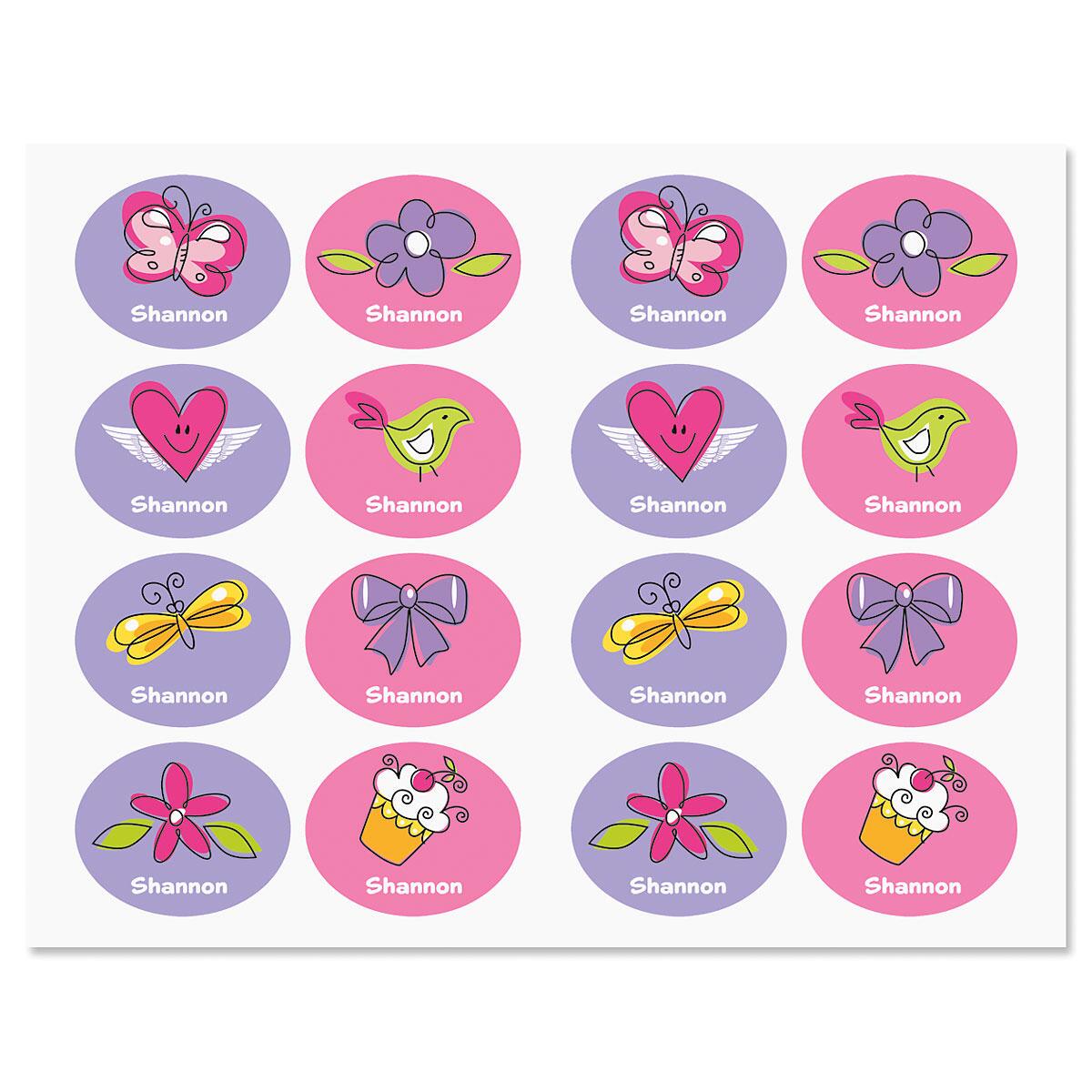 Girls Personalized Kids' Labels | Current Catalog