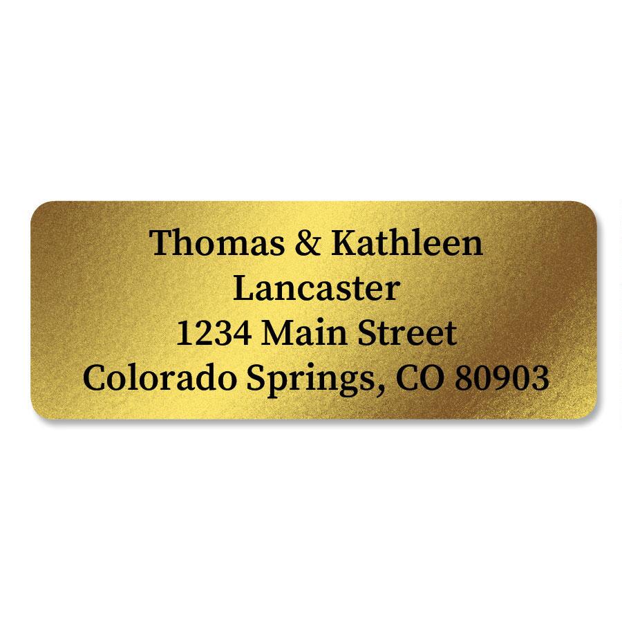 Gold Foil Address Labels | Current Catalog