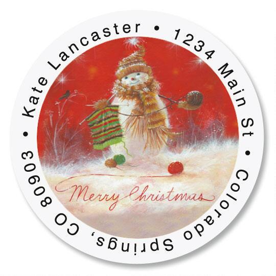 Handmade Happiness Round Address Labels G808 | Current Catalog