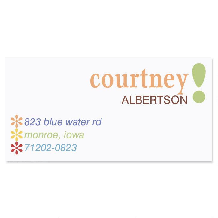 Hopscotch Border Address Labels A465 | Current Catalog