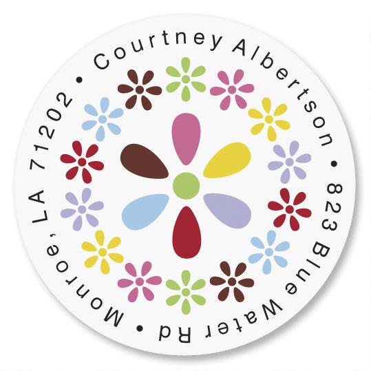 Hopscotch Round Address Labels | Current Catalog