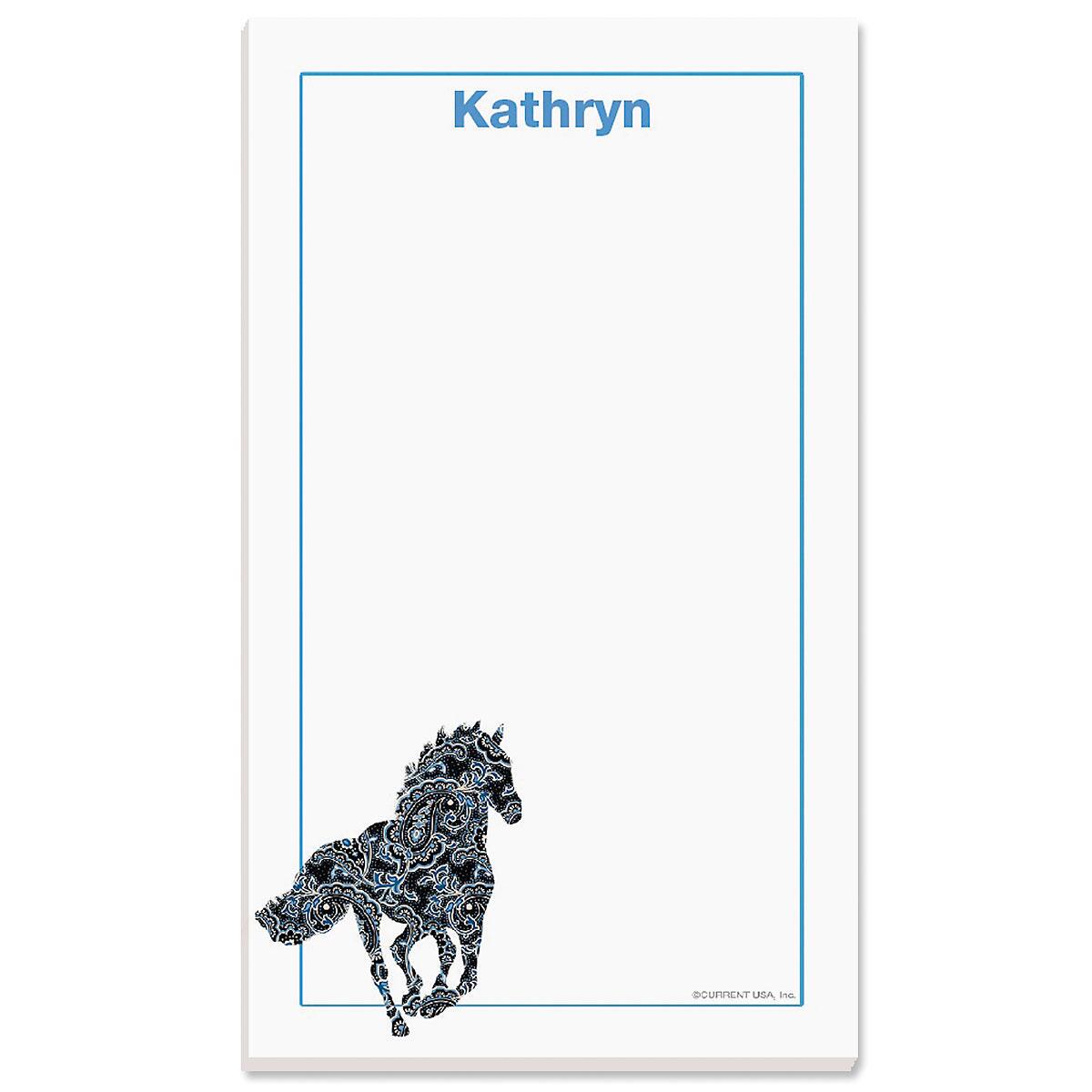Horse Patterns Personalized Notepads | Current Catalog