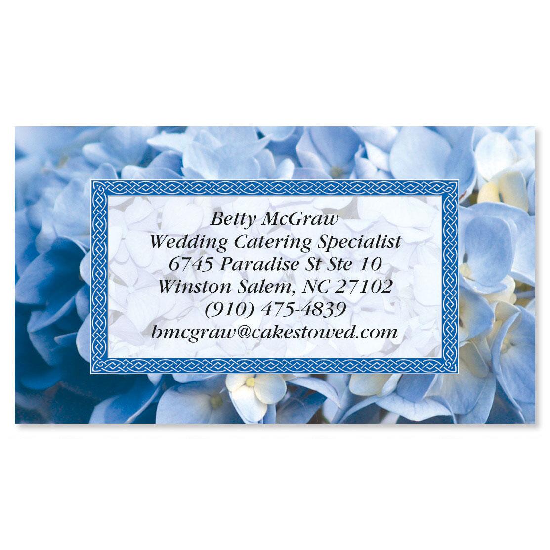 Hydrangea Designer Business Cards | Current Catalog