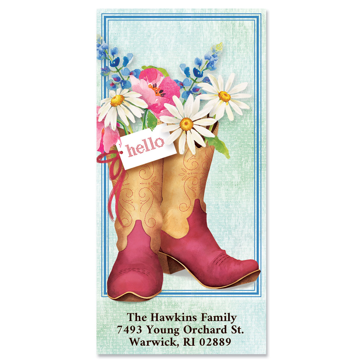Western Boot Oversized Address Labels | Current Catalog