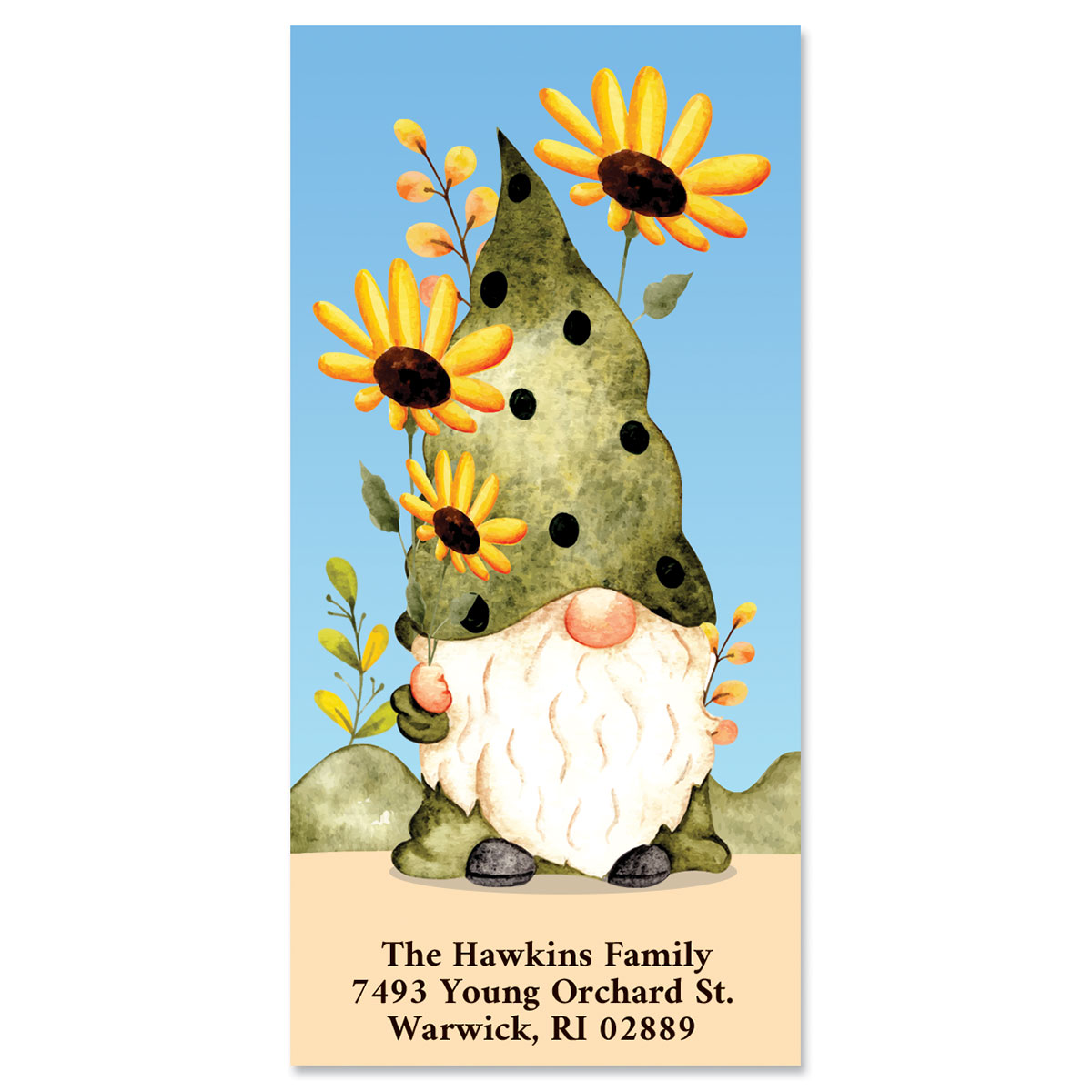 Spring Gnome Oversized Address Labels | Current Catalog