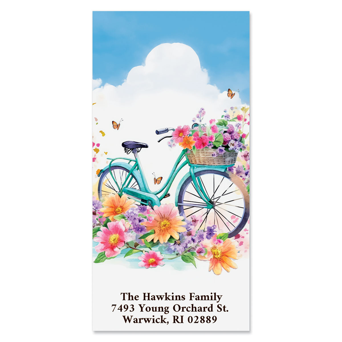 Ride With Florals Oversized Address Labels | Current Catalog