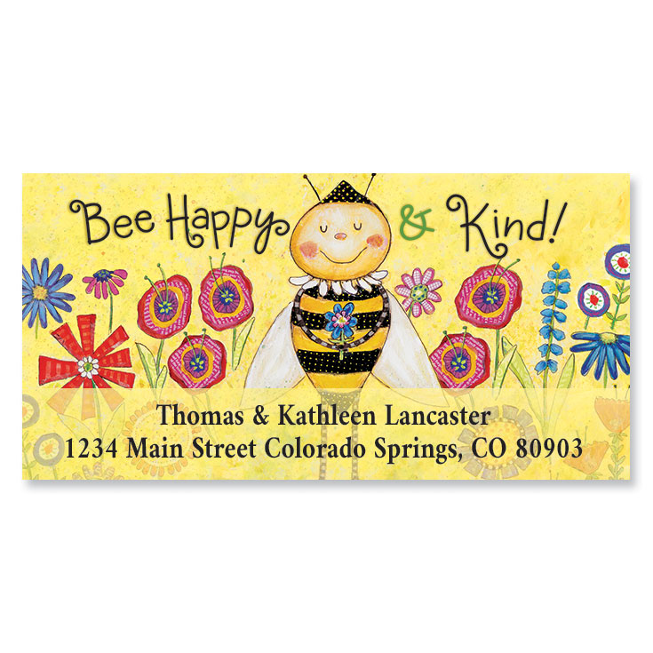 Happy & Kind Deluxe Address Labels | Current Catalog