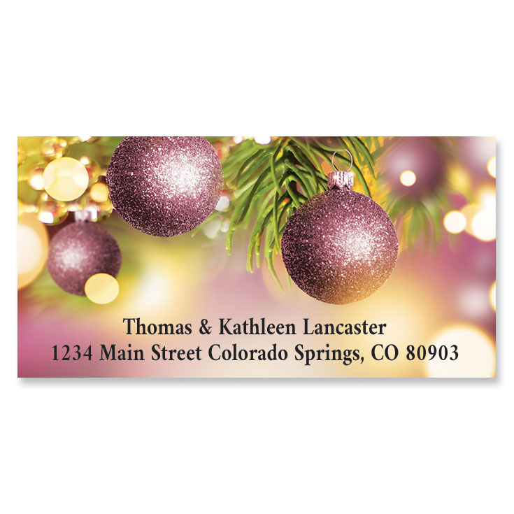 Purple & Gold Deluxe Address Labels | Current Catalog