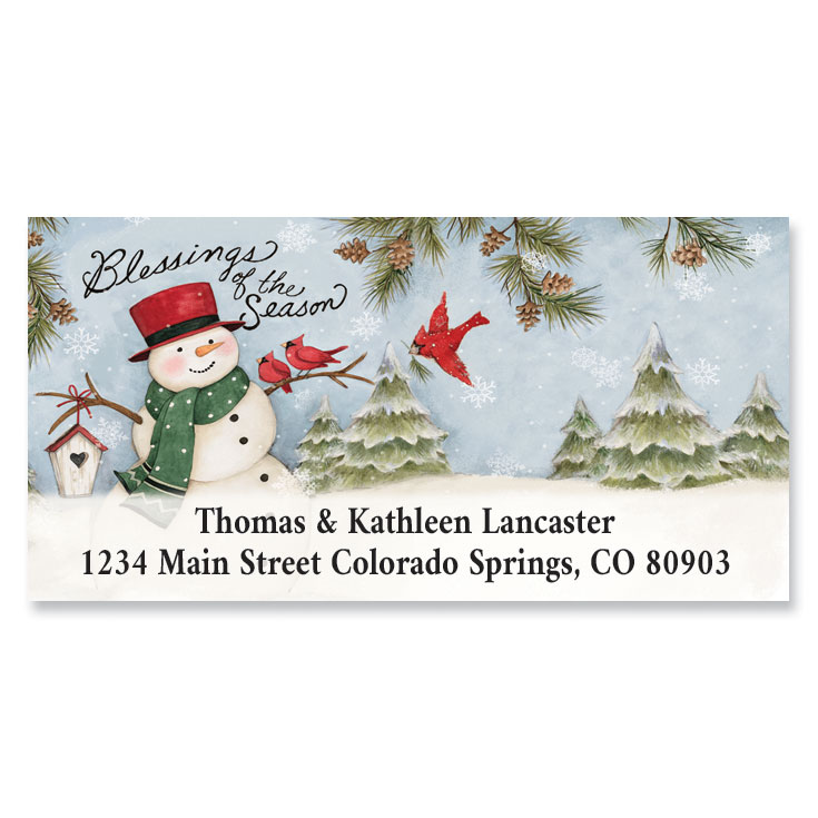 Farmhouse Holiday Deluxe Address Labels | Current Catalog