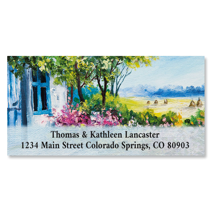 Painted Countryside Deluxe Address Labels | Current Catalog