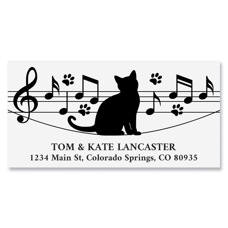 Cat Music Deluxe Address Labels | Current Catalog