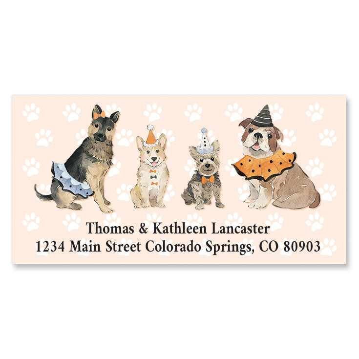 Pup Party Deluxe Address Labels | Current Catalog