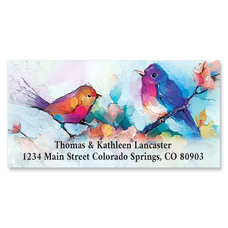 Colorful Wings Deluxe Address Labels | Current Catalog