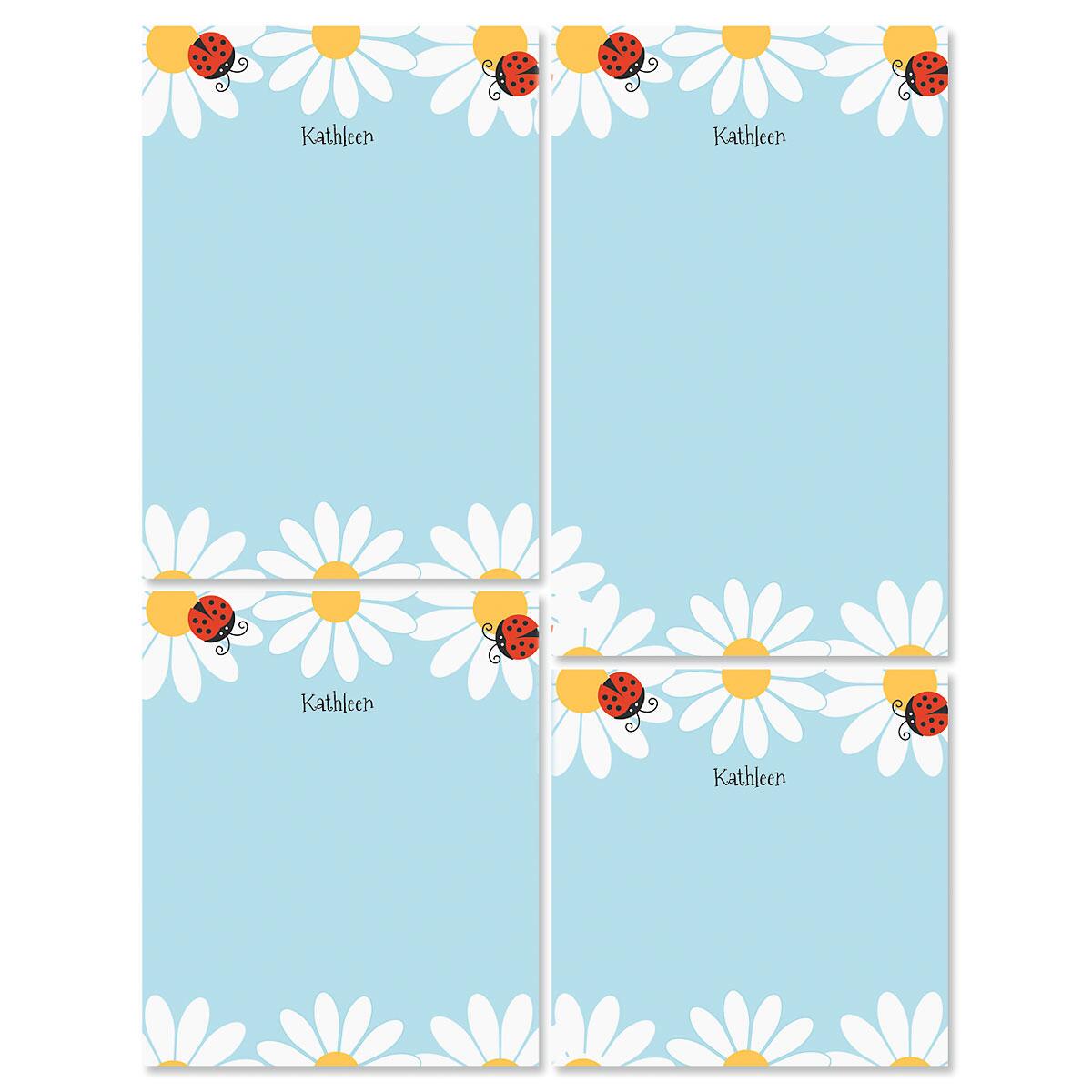 Ladybug Daisy Personalized Notepad Set 615190 | Current Catalog