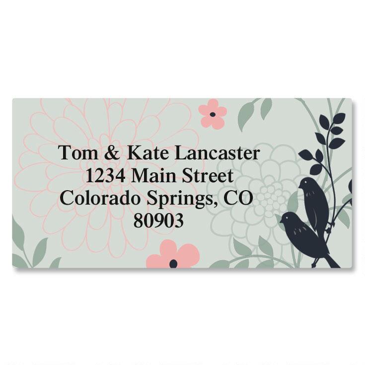 Love Birds Border Address Labels | Current Catalog