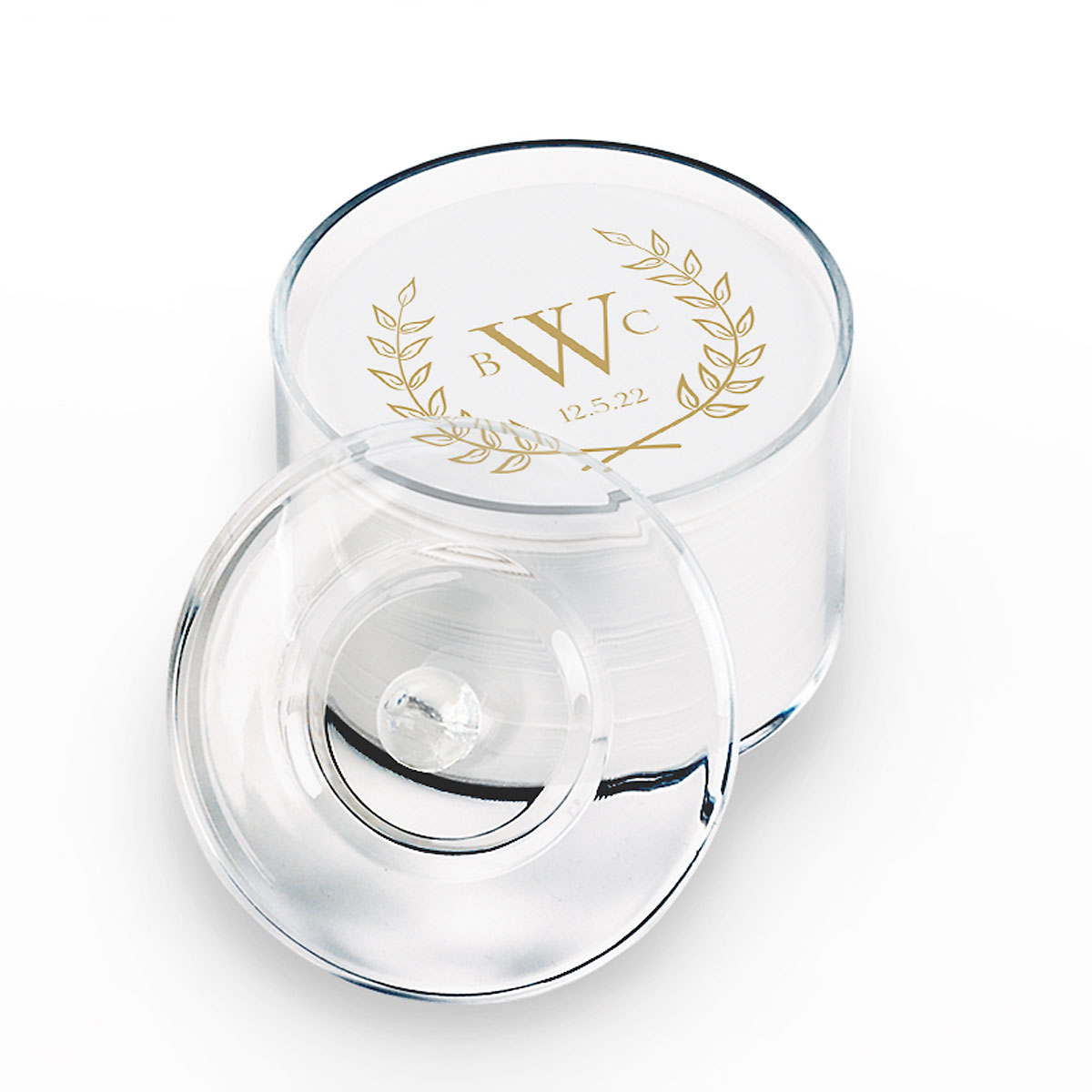 Olive Branches Custom Letterpress Coasters | Current Catalog