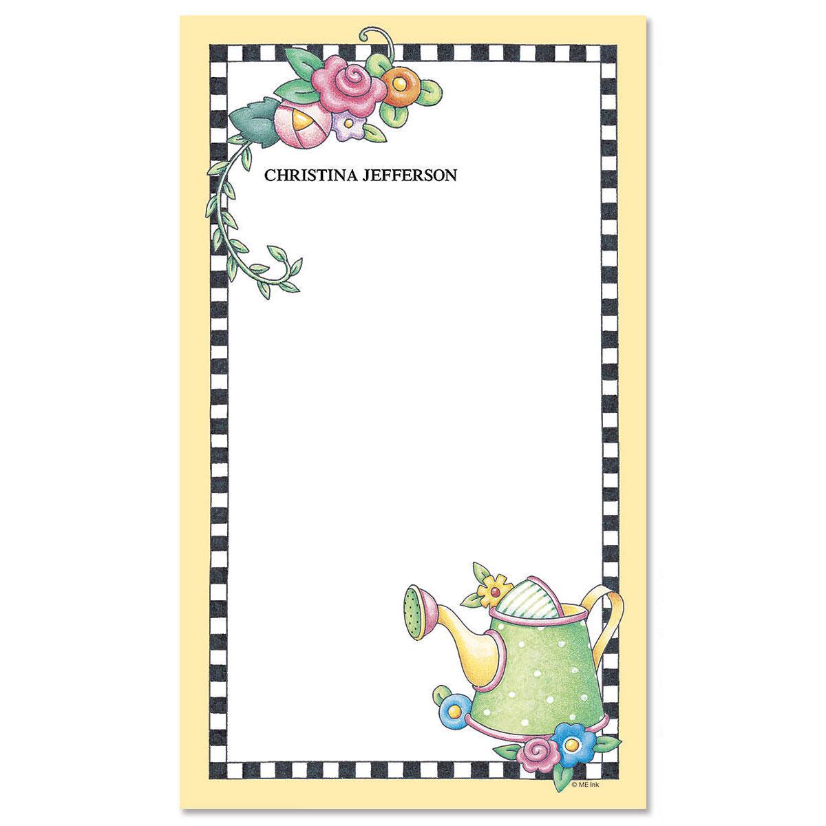 Mary's Garden Personalized Memo Pads | Current Catalog