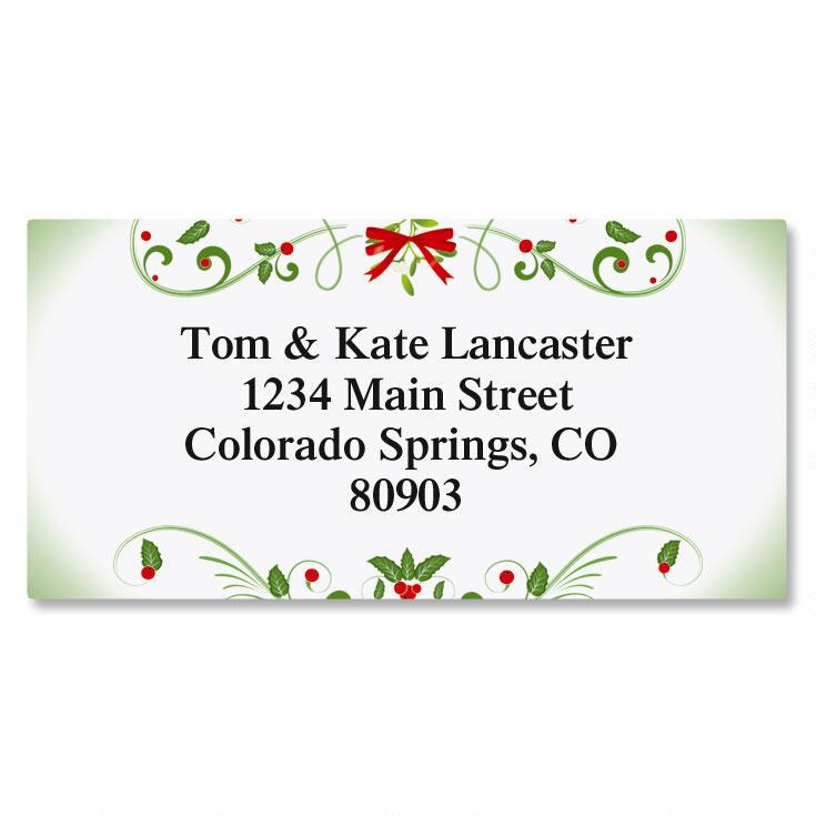 Mistletoe Magic Border Address Labels | Current Catalog