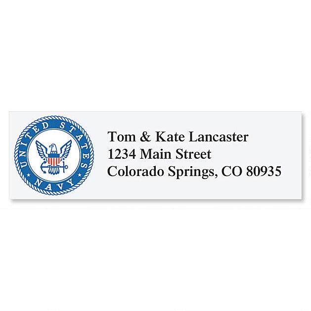 Navy Address Labels | Current Catalog