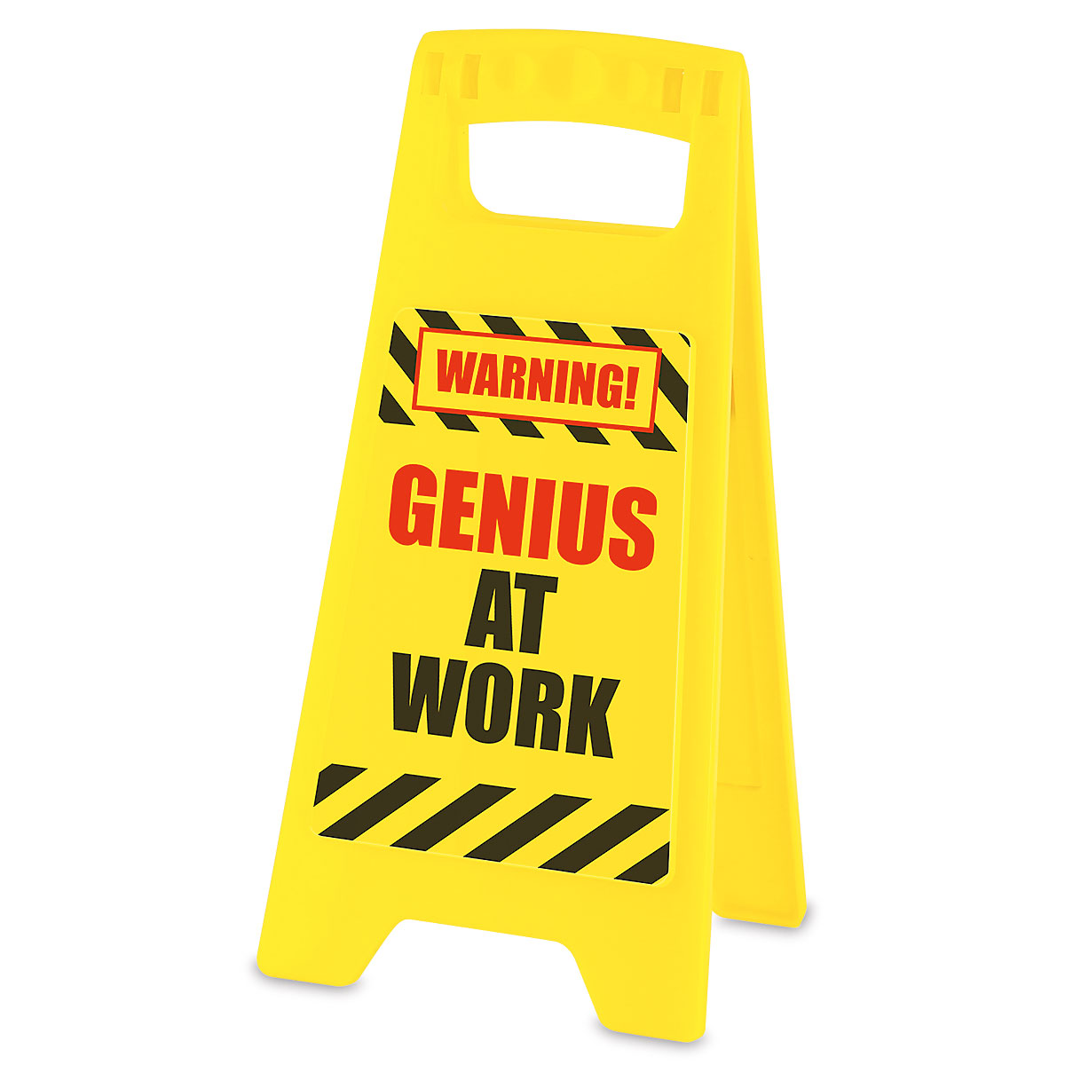 Genius at Work Fair Warning Sign | Current Catalog