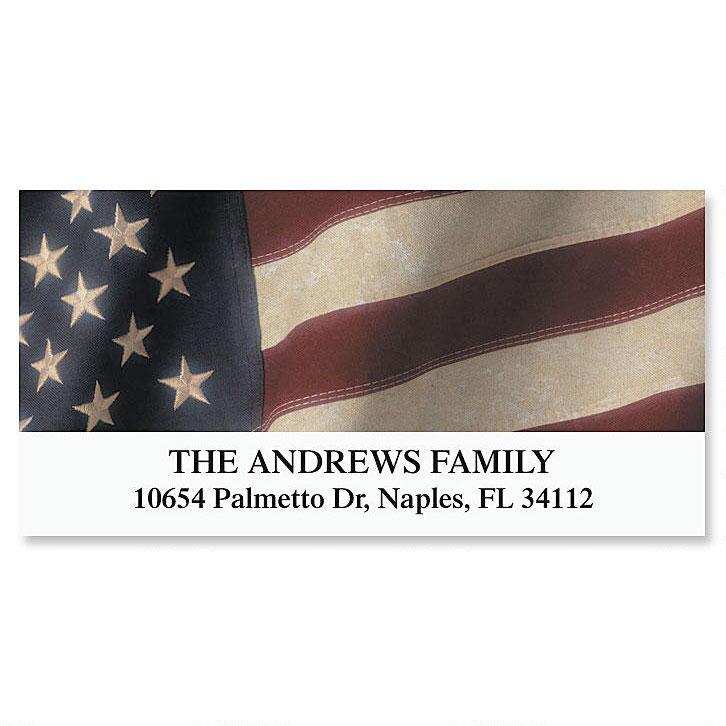 Old Glory Deluxe Address Labels | Current Catalog