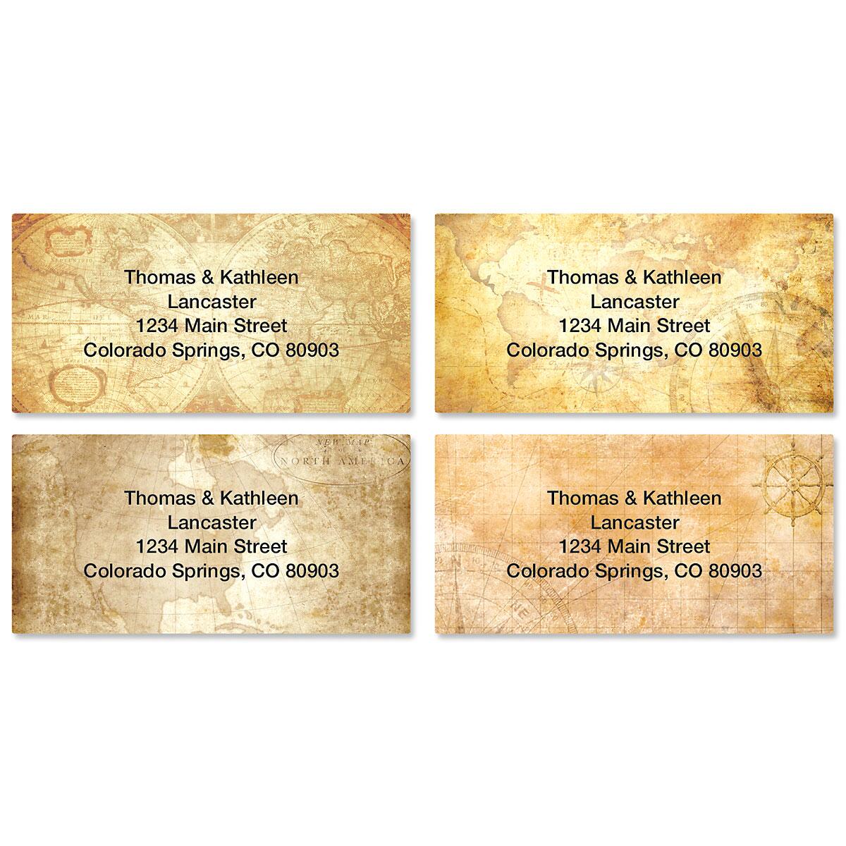 Old World Border Address Labels (4 Designs) Y2273 | Current Catalog