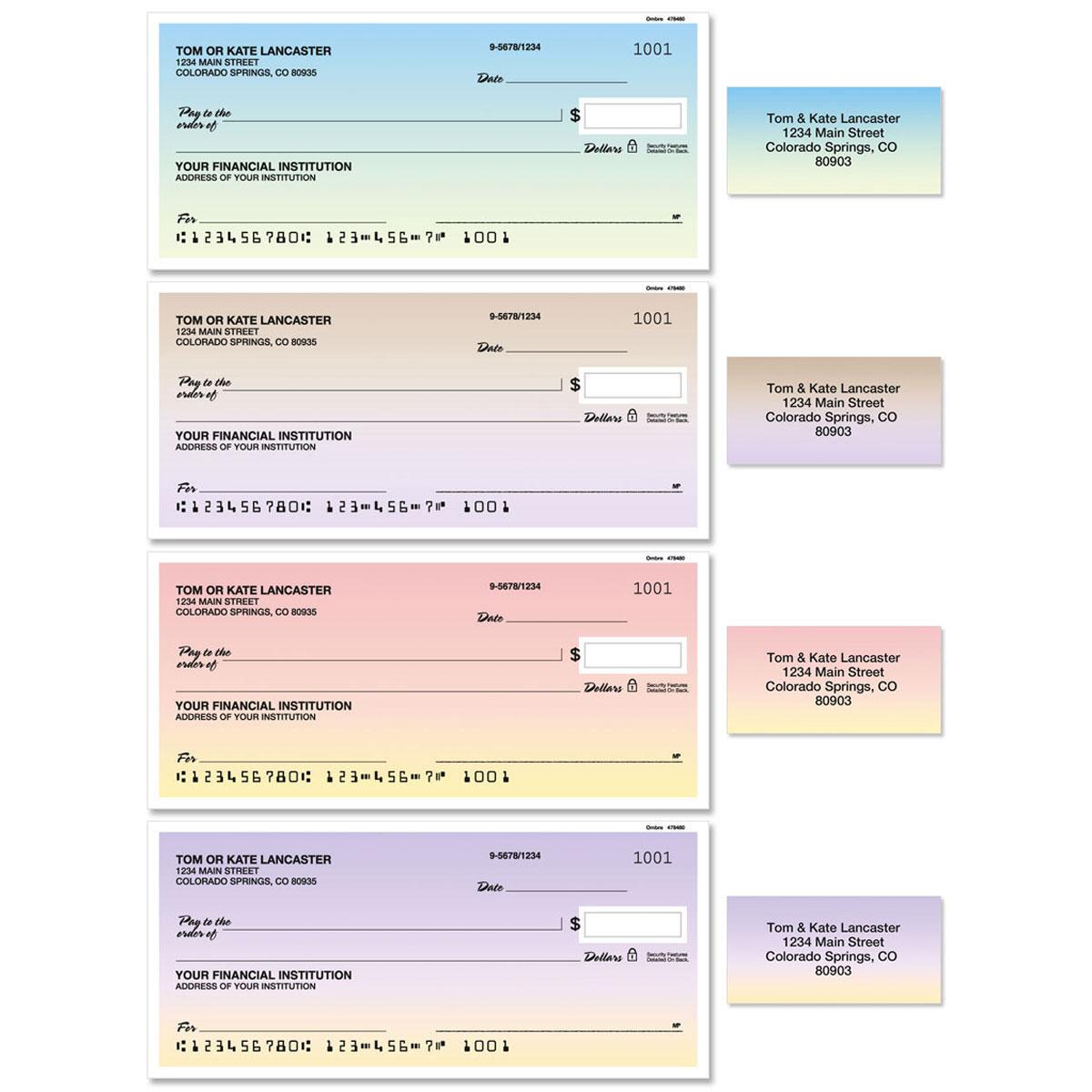 Ombre Duplicate Checks With Matching Address Labels | Current Catalog